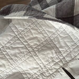 Pottery Barn | Bedding | Pottery Barn Gray And White Buffalo Check ...